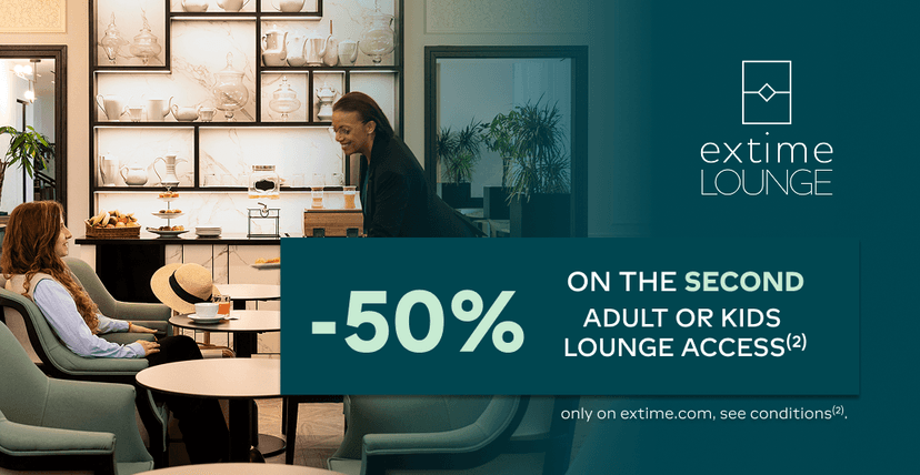 Extime Lounge at Paris-CDG & Paris-Orly airports